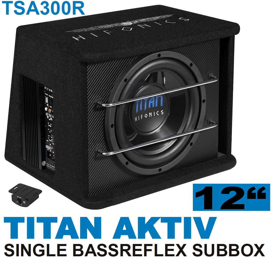 Hifonics TSA300R 30 cm (12") Aktiv Bassreflex Subwoofer 600 Watt